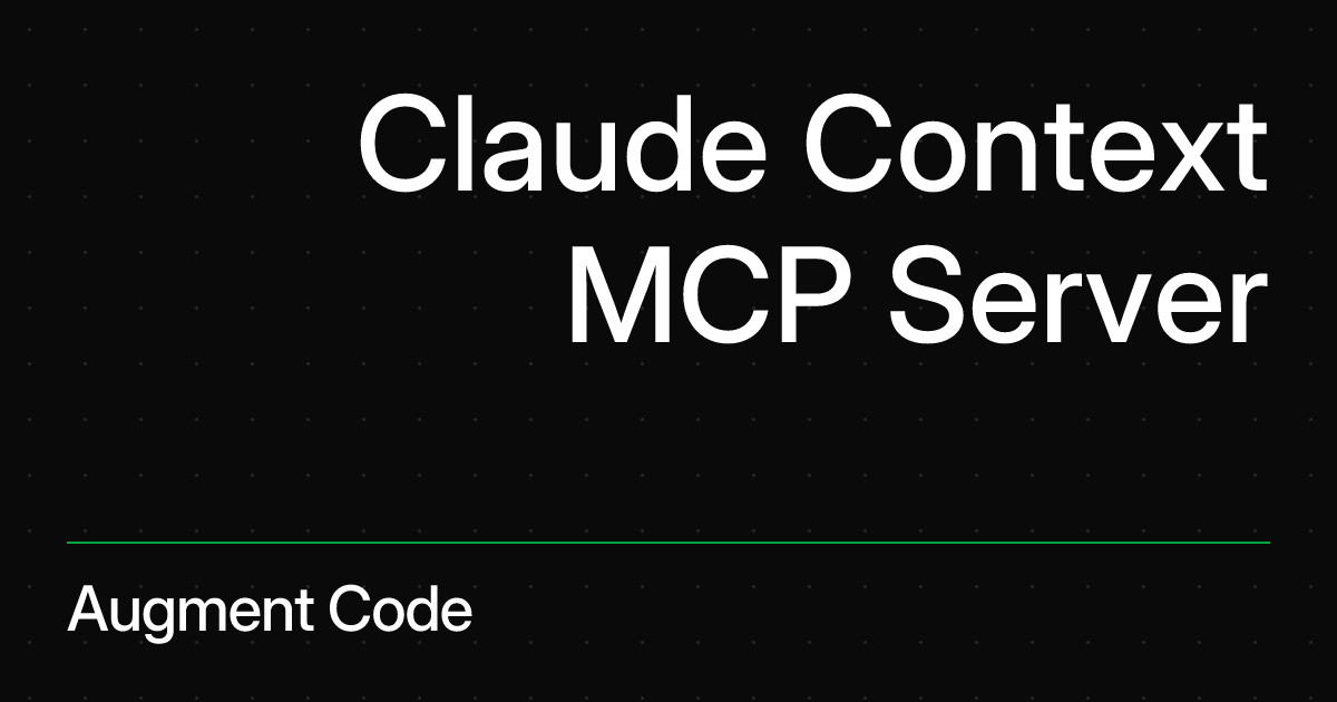 Claude Context MCP Server by zilliztech | Semantic Code Search