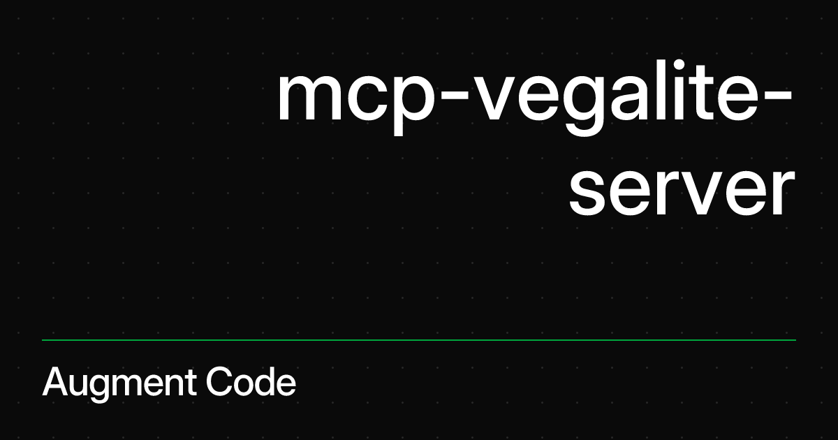 mcp-vegalite-server - MCP Server Registry | Augment Code