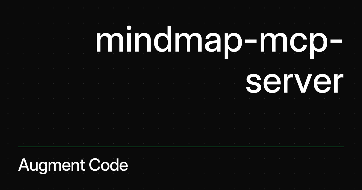 mindmap-mcp-server - MCP Server Registry | Augment Code