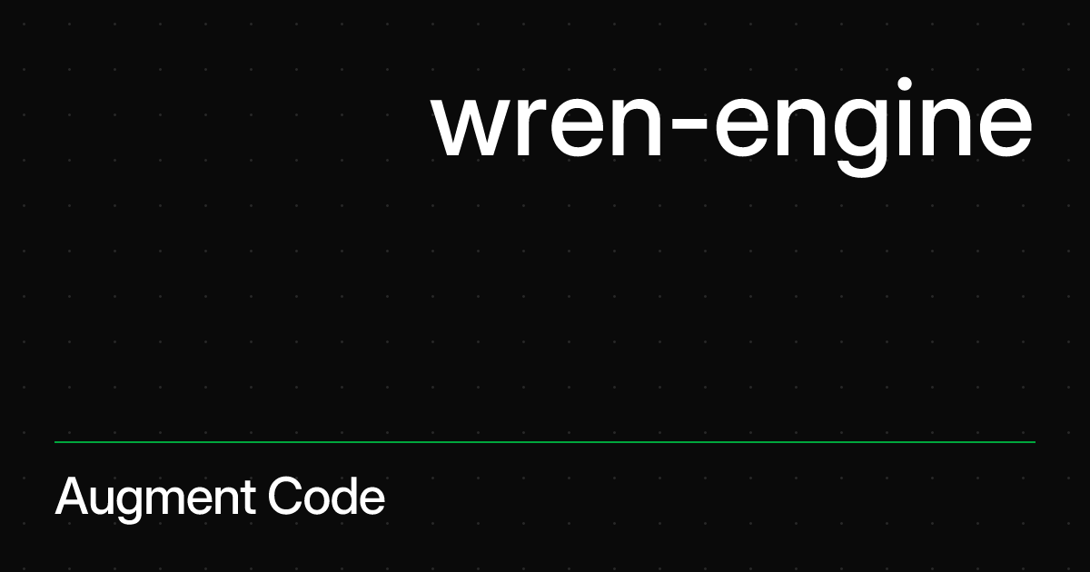wren-engine - MCP Server Registry - Augment Code